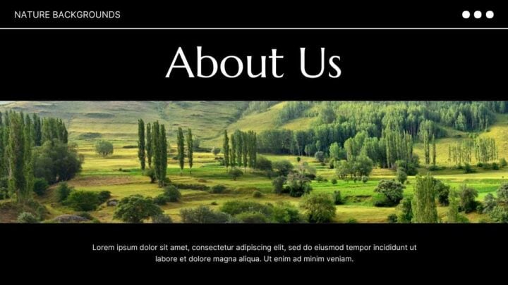 Professional Nature Background. Free PPT & Google Slides Template ...