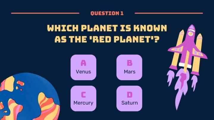 Illustrated Space Science Quiz. Free PPT & Google Slides Template ...