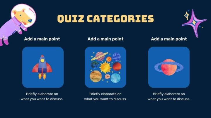 Illustrated Space Science Quiz. Free PPT & Google Slides Template ...