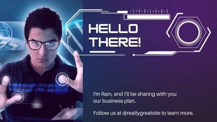 Purple Futuristic 3D Digital Transformation Proposal. Free Presentation ...
