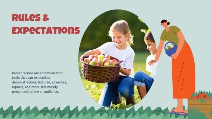Illustrated Farm Agriculture Field Trip. Free PPT & Google Slides ...