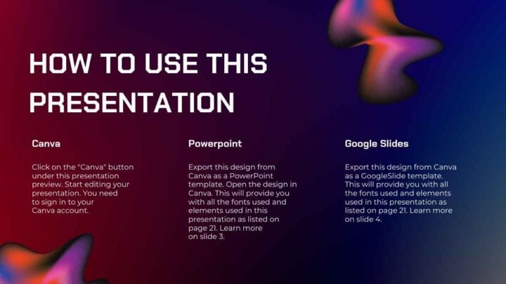 Red and Purple 3D Modern Background Pitch Deck. Free PPT & Google ...