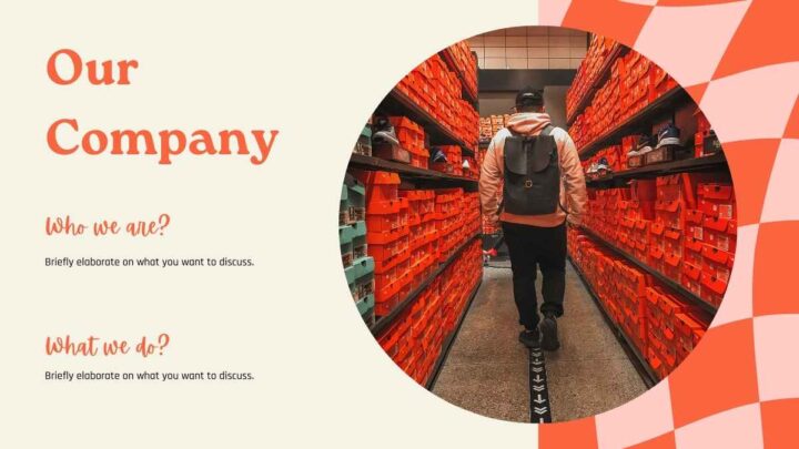 Illustrated Retail Shoes Company Profile. Free Presentation Template ...