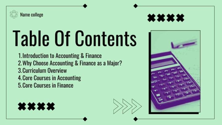 Accounting & Finance Major for College. Free PPT & Google Slides ...