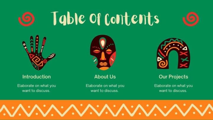 Retro African Indigenous Tribes Thesis. Free Presentation Template ...