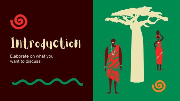 Retro African Indigenous Tribes Thesis. Free Presentation Template ...