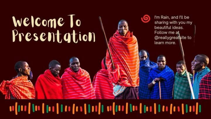 Retro African Indigenous Tribes Thesis. Free Presentation Template ...
