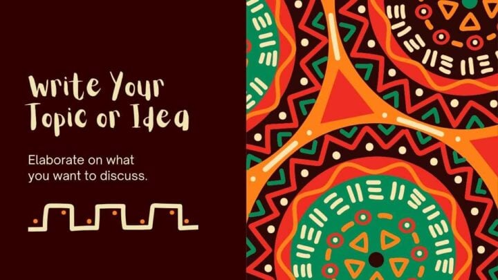 Retro African Indigenous Tribes Thesis. Free Presentation Template ...