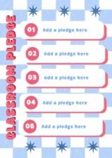 Classroom Pledge Poster. Free Poster Template — SlidesCarnival