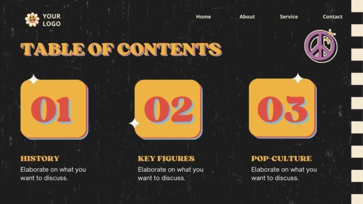 Counterculture 1960 Drugs. Slides Template — SlidesCarnival
