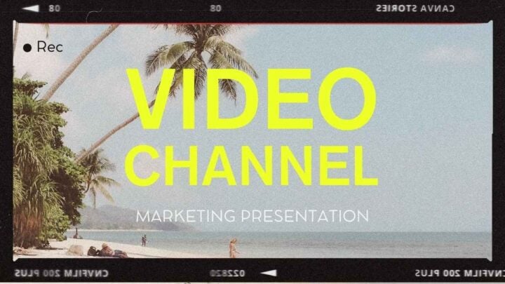 Retro Grunge Video Channel. Free Presentation Template — SlidesCarnival