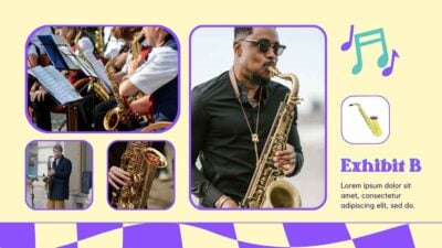 Retro Music Subject Lesson Plan. Free Presentation Template ...