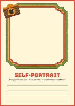 Self-Portrait Worksheet. Free PPT & Google Slides Template — SlidesCarnival