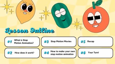 Retro Stop Motion Animation Lesson. Free Lesson Slides Template ...