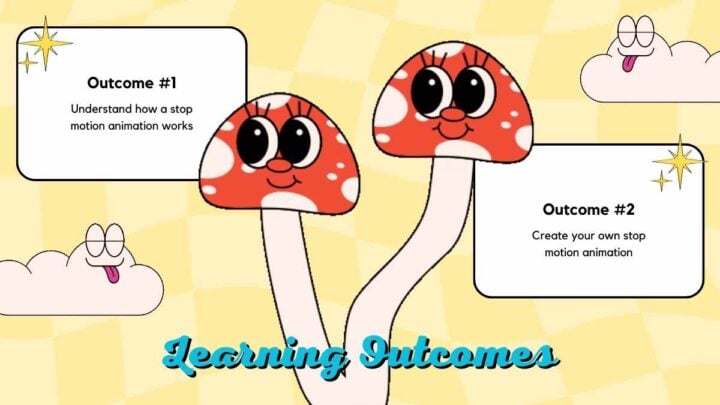 Retro Stop Motion Animation Lesson. Free Lesson Slides Template ...