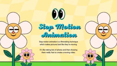 Retro Stop Motion Animation Lesson. Free Lesson Slides Template ...