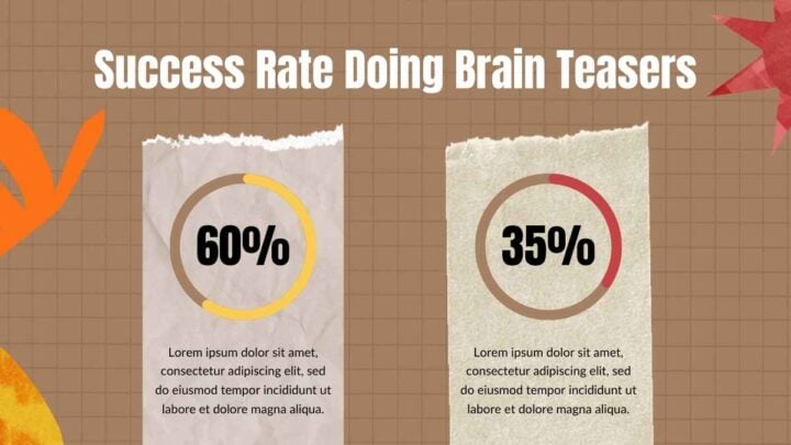 Scrapbook Collage Brain Teasers for High School. Free PPT & Google ...