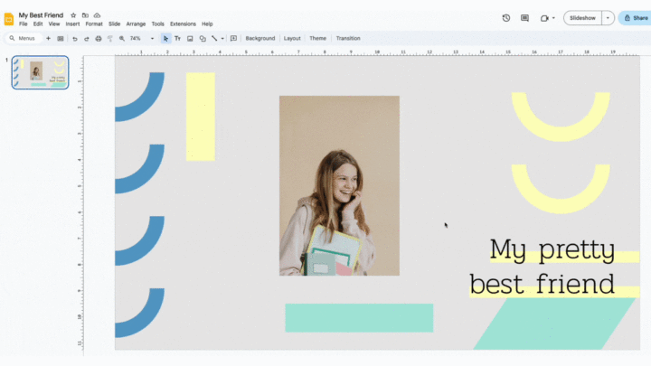 How to change the shape of an image in Google Slides | Slidescarnival