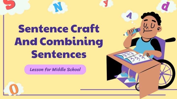 Sentence Craft and Combining Sentences Lesson for Middle School. Free ...