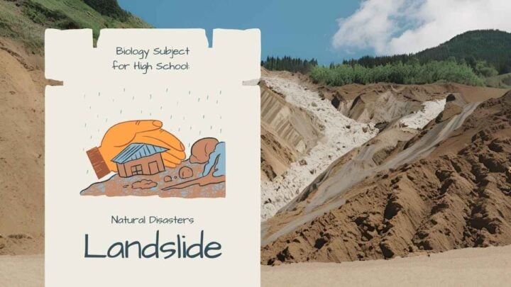 Biology Subject for High School: Natural Disasters - Landslide. Free ...