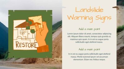 Biology Subject for High School: Natural Disasters - Landslide. Free ...