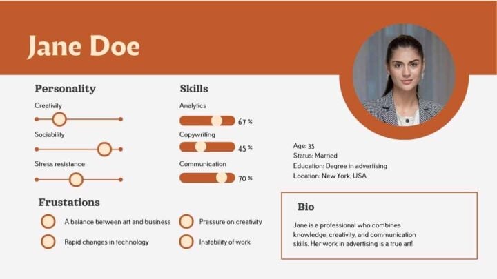 Buyer Persona Infographics. Free Slides Template — SlidesCarnival