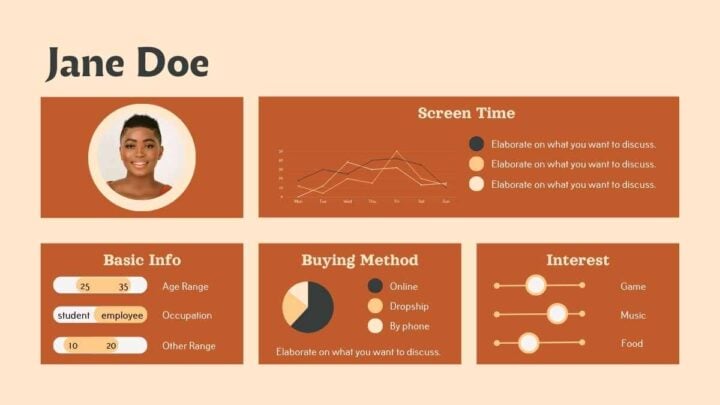Buyer Persona Infographics. Free Slides Template — SlidesCarnival