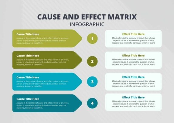 Cause And Effect Matrix Infographic. Free PPT & Google Slides Template ...