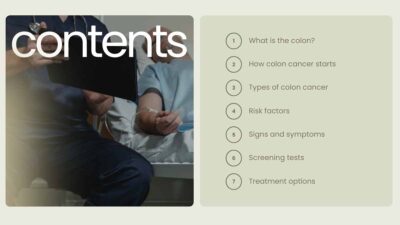 Colon Cancer. Slides Template — SlidesCarnival