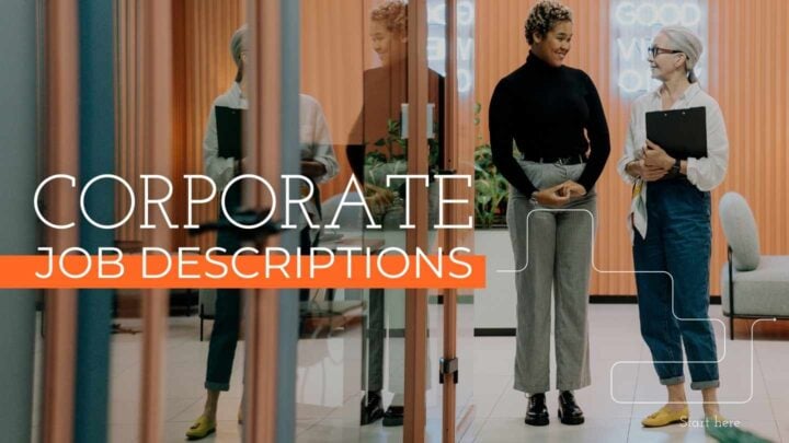 Simple Corporate Job Descriptions. Free Presentation Template ...