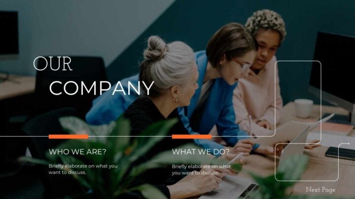 Simple Corporate Job Descriptions. Free Presentation Template ...