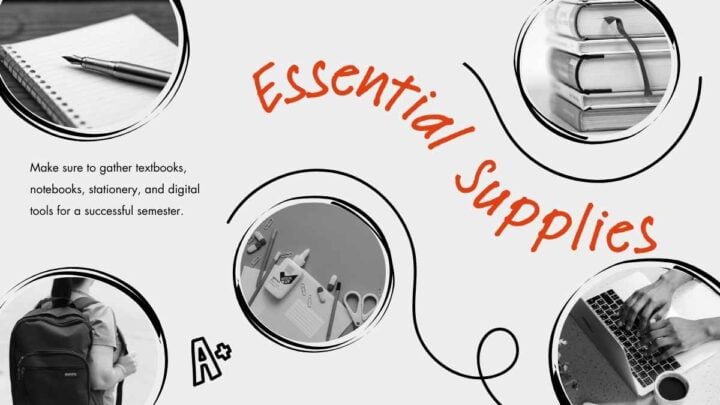 Back to School College Essentials. Free Slides Template — SlidesCarnival