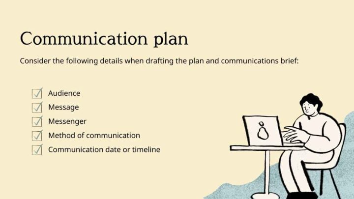 Change Management Communication Plan. Free PPT & Google Slides Template ...