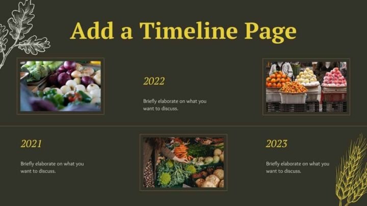 Simple Illustrated Farmers Market Meeting. Free Presentation Template ...