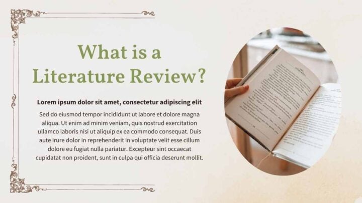 Literature Review. Free PPT & Google Slides Template — SlidesCarnival