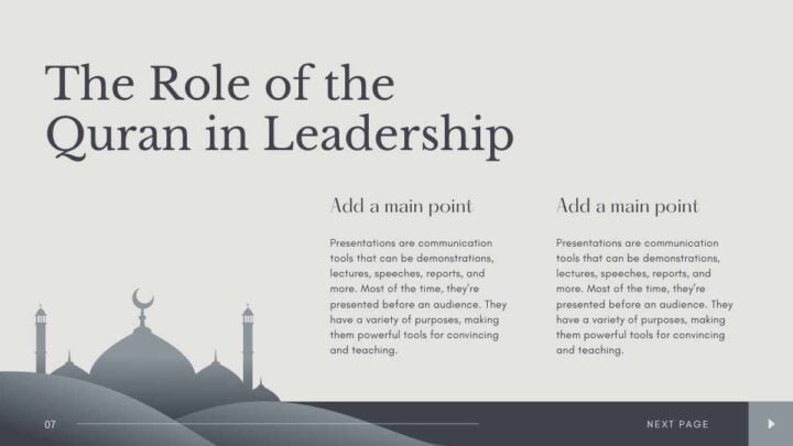 Leadership In Islam. Free Slides Template — SlidesCarnival