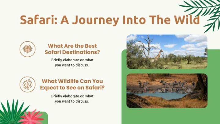 Let’s Go On a Safari Background. Free Google Slides Template ...