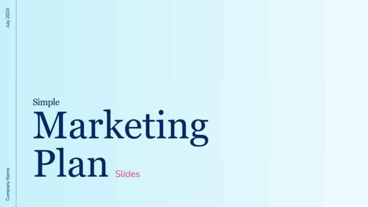 Simple Marketing Plan. Free Slides Template — SlidesCarnival