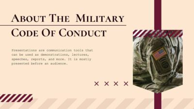 Military Code Of Conduct . Free Slides Template — SlidesCarnival