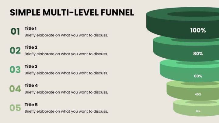 Simple Multi-level Funnel Infographic. Free PPT & Google Slides ...