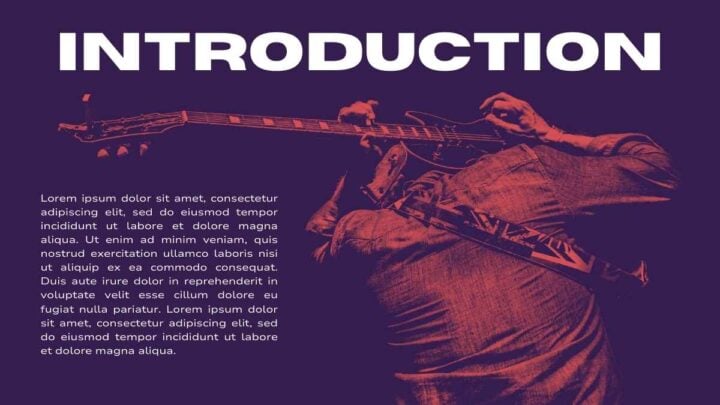 Music-themed. Free Slides Template — SlidesCarnival