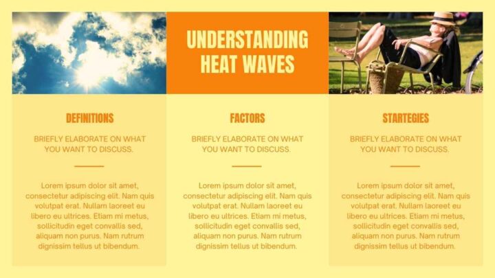 Natural Disasters: Heat Wave. Free Slides Template — SlidesCarnival