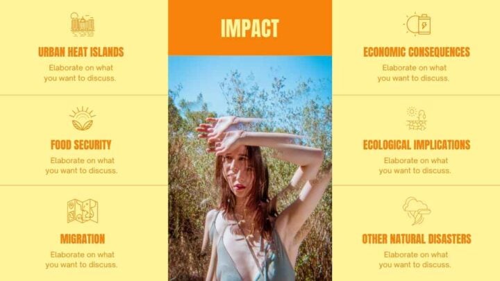 Natural Disasters: Heat Wave. Free Slides Template — SlidesCarnival