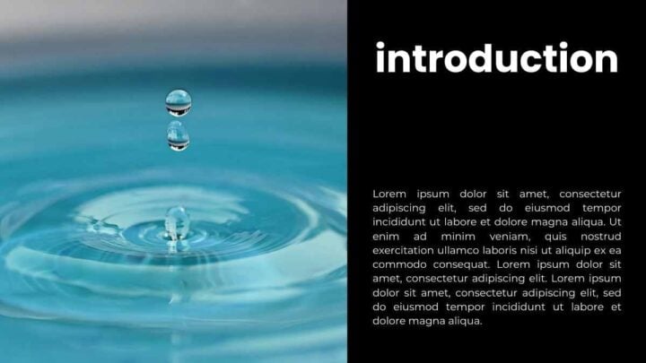Nature Water Background. Free Slides Template — SlidesCarnival