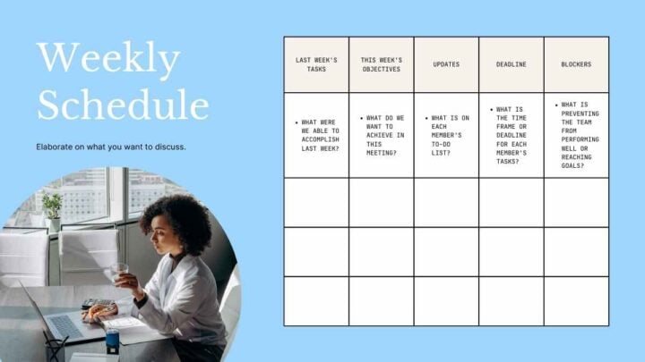 Orientation Schedule Planner. Free PPT & Google Slides Template ...