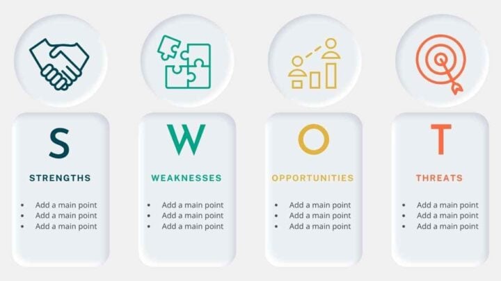 Simple SWOT Analysis Slides for Business. Free PPT & Google Slides ...