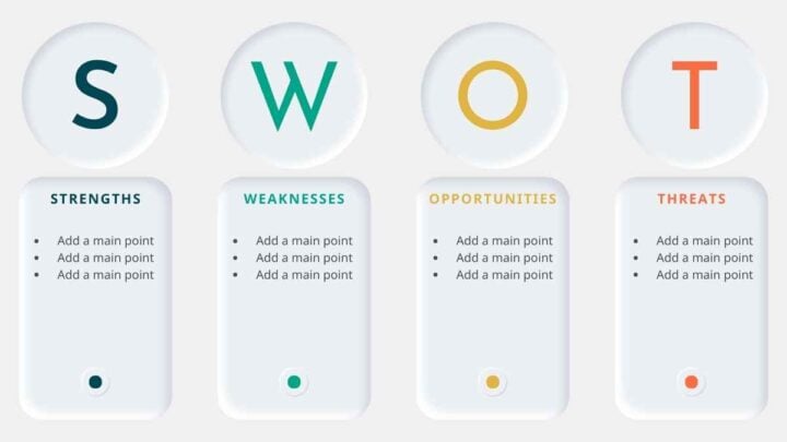 Simple SWOT Analysis Slides for Business. Free PPT & Google Slides ...