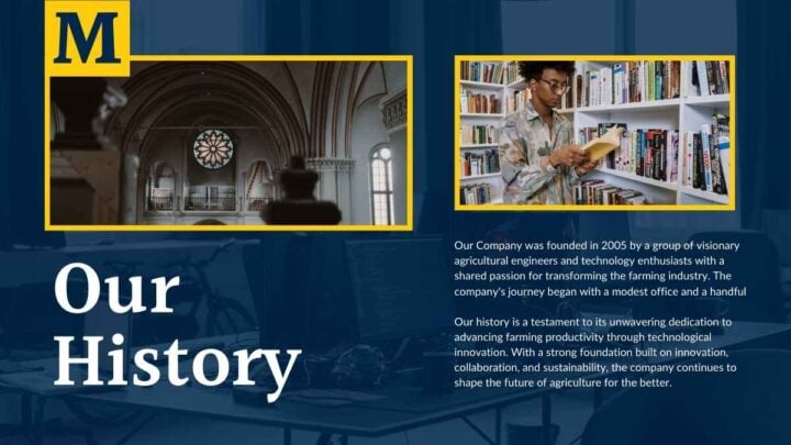 University of Michigan . Free Slides Template — SlidesCarnival