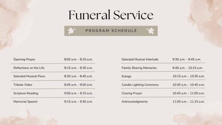 Memorial Service Program Invitation. Free Invitation Template ...