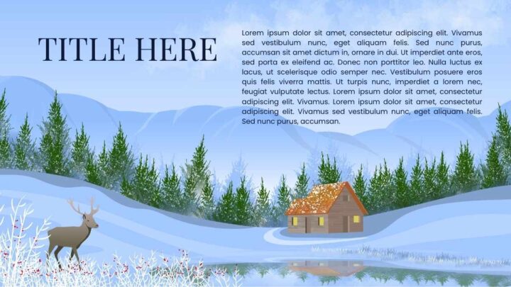 Simple Winter Background. Free Slides Template — SlidesCarnival